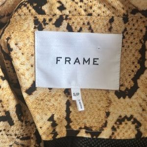 Frame Denim | Jackets & Coats | Frame Python Print Trench Coat Jacket ...
